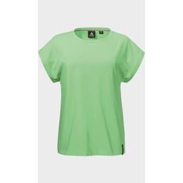 Sch&ouml;ffel Funktionsshirt SCH&Ouml;FFEL "T Shirt Style Serenio WMN", Damen, Gr. 46, 6175, gr&uuml;n, Oberstoff: 61% Baumwolle, 34% Polyester, 5% Elasthan, Rundhals, Shirts Funktionsshirt