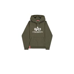 Hoodie Alpha Industries "Basic Hoodie BL", Herren, Gr. S, dunkelgr&uuml;n, Obermaterial: 80% Baumwolle, 20% Polyester, regular fit, Sweatshirts Hoodie