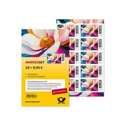 Markenset Blumengru&szlig;, Briefmarke zu 0,95 &euro;, 10er-Set