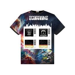 Limitierte Sonderedition "Scorpions" - T-Shirt "Universe", Briefmarke zu 0,95 &euro;, 4er-Bogen