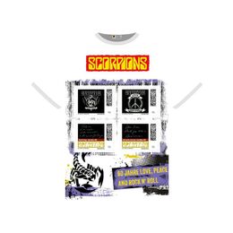 Limitierte Sonderedition "Scorpions" - T-Shirt "White", Briefmarke zu 0,95 &euro;, 4er-Bogen