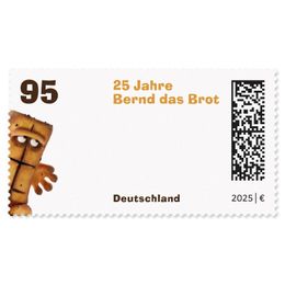 25 Jahre Bernd das Brot, Briefmarke zu 0,95 &euro;, 10er-Bogen