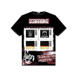 Limitierte Sonderedition "Scorpions" - T-Shirt "Black", Briefmarke zu 0,95 &euro;, 4er-Bogen
