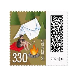 Briefzelt, Briefmarke zu 3,30 &euro;, 10er-Bogen