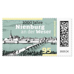 1000 Jahre Nienburg an der Weser, Briefmarke zu 0,95 &euro;, 10er-Bogen