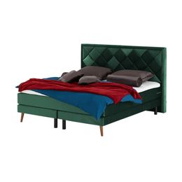 Playboy Boxspringbett Audrey t&uuml;rkis/petrol Ma&szlig;e (cm): B: 150 H: 118 &raquo; M&ouml;bel Kraft