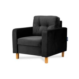 KONSIMO Sessel Eriso grau Ma&szlig;e (cm): B: 80 H: 75 Sessel & Hocker > Sessel nach Material > Stoff Sessel &raquo; Sofa DE