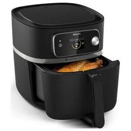 Philips Hei&szlig;luftfritteuse "HD9880/90 Airfryer XXL, 8,3 l", schwarz, B:31,5cm H:40,3cm T:30,7cm, Fritteusen, mit WiFi Konnektivit&auml;t, 50 AutoCook Programmen und Warmhaltefunktion