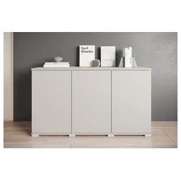 Sideboard OTTO HOME "Kenia, moderne grifflose Kommode mit 3 T&uuml;ren, Breite 120 cm", kaschmir, B:120cm H:69,7cm T:39,5cm, FSC-zertifizierter Holzwerkstoff, Sideboards, Sideboard, Push-to-Open-Fronten, h&ouml;henverstellbaren Einlegeb&ouml;den