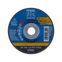 Pferd TOOLS Trennscheibe EH 100x2,4x16 mm gekr&ouml;pft Universallinie PSF STEEL f&uuml;r Stahl (61739116)