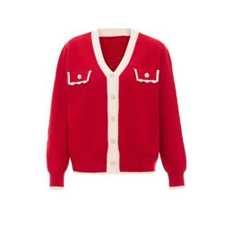 Carato Knit Cardigan female Red size XS/S