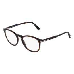 Tom Ford FT5401 Brille Unisex | Fassung: Vollrand, Rund, Havanna Dunkel