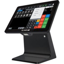 Registrierkasse Olympia TS10, Android 11, 100 Nutzer, 10,1&Prime; Display, mit Scanner, Thermodruck, USB-A/LAN/Kassenladen-Port, ohne Schublade, schwarz