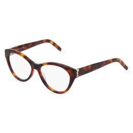 SAINT LAURENT SLM 96 Brille Unisex | Fassung: Vollrand, Butterfly, Havanna