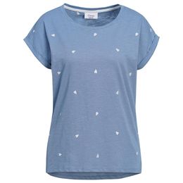 Gina Damen T-Shirt mit Herz-Stickerei