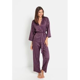 LSCN BY LASCANA Pyjama violett Gr. 34 f&uuml;r Damen. Loose Fit
