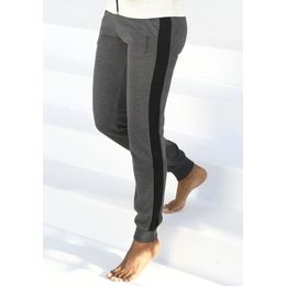 BENCH. LOUNGEWEAR Sweathose mehrfarbig Gr. 40/42 f&uuml;r Damen. Mit Logodruck. Bequem. Nachhaltig.
