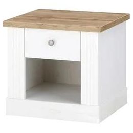 Nachtkommode OTTO HOME "WESTMINSTER", wei&szlig; (pinie wei&szlig; dekor), B:50cm H:46cm T:40cm, Sideboards, mit 1 Schublade, exclusiv by Otto
