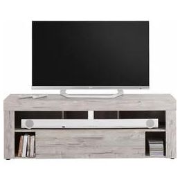 Lowboard FMD "VIBIO 1", braun (sandeichefarben), B:150cm H:53cm T:40cm, Holzwerkstoff, Melamin, Spanplatte, Sideboards, Lowboard