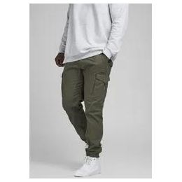 Jack & Jones PlusSize Cargohose "PAUL FLAKE", Damen, Gr. 52, L&auml;nge 32, gr&uuml;n (olive night), Web, Obermaterial: 98% Baumwolle, 2% Elasthan, JACK & JONES PLUSSIZE, unifarben, bequem normal, Hosen Cargohose