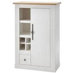 Kommode OTTO HOME "Westminster TOPSELLER", pinie wei&szlig;, wotan eiche, B:80cm H:122cm T:42cm, FSC-zertifizierter Holzwerkstoff, Sideboards, Kommode, Schrank mit praktisch viel Stauraum
