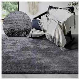Hochflor-Teppich Hanse Home "Olaf", grau, B:200cm H:38mm L:290cm, Polyester, Teppiche, Langflor, Shaggy, einfarbig, flauschig, weich, gl&auml;nzend, modern, uni