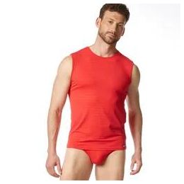 Unterhemd Bruno Banani "CHECK LINE 2.0 TANK TOP", Herren, Gr. 6L, N-Gr, rot (rot marine), Obermaterial: 90% Polyamid, 7% Elasthan, 3% sonstige Fasern, bequem, Unterhemden Unterhemd