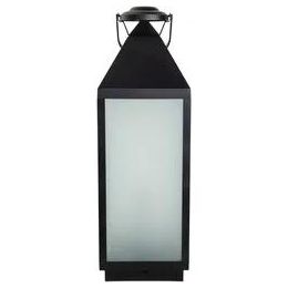 N&auml;ve N&Auml;VE LED Dekolicht "Doris", schwarz, 1, H: 60cm, 1 Stk., Leuchten, Laterne, eckig, Flammeneffekt, Timerfunktion, schwarz, Glas matt