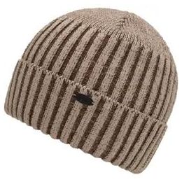 Beanie Chillouts "Stan Hat", Herren, beige, Strick, Kunstfaser, meliert, unifarben, M&uuml;tzen Beanie, mit robustem Strickmuster