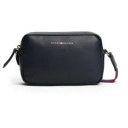 Mini Bag Tommy Hilfiger "TH LOGOTAPE CAMERA BAG", Damen, Gr. B/H/T: 20cm x 13cm x 6cm, blau (dunkelblau), Lederimitat, Taschen, Damen Umh&auml;ngetasche, Schultertasche mit Logoschriftzug