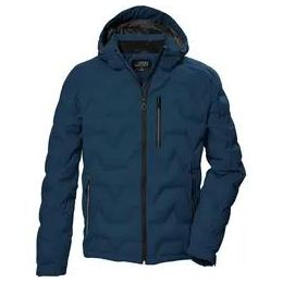 Steppjacke Killtec "KOW 60 MN QLTD JCKT", Herren, Gr. XXL, blau (dunkelblau), Obermaterial: 100% Polyester;Futter: 100% Polyester;F&uuml;llung: 100% Polyester, Jacken Steppjacke, Wasser- und windabweisend, atmungsaktiv, verstellbare Kapuze