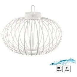 JUST LIGHT Pendelleuchte "AKUBA", wei&szlig;, 1, &Oslash; 46cm, 1 Stk., Leuchten, Akkuleuchte, Pendelleuchte