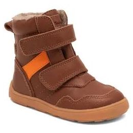 Barfu&szlig;schuh bisgaard "thorsten tex", Kinder, Gr. 27, brandy, Leder, Schuhe Barfu&szlig;schuh, Winterboots mit Lammwolle, Gr&ouml;&szlig;enschablone zum Download