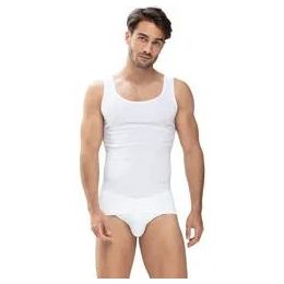 Achseltop Mey "Casual Cotton (K)", Herren, Gr. L, N-Gr, wei&szlig;, Feinripp, Obermaterial: 100% Baumwolle, unifarben, k&ouml;rpernah, Rundhals, Unterhemden, ohne auftragende Seitenn&auml;hte