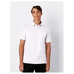 Poloshirt DESOTO "Jerseypolo Essential Kent halbarm", Herren, Gr. 3XL, wei&szlig; (wei&szlig; piqu&egrave;), Piqu&eacute;, Obermaterial: 100% Baumwolle, unifarben, slim fit normal, Rundhals, eingesetzt abgesteppte Kante, Shirts, Flexibler Stretch