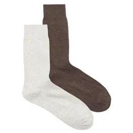 Jack & Jones Freizeitsocken JACK & JONES "JAC &ndash; Socken im 2er-Pack mit Stretch f&uuml;r optimale Passform", Herren, grau (light grau melange), Baumwollmischung, meliert, elastisch, Socken, basic, Baumwollmischung