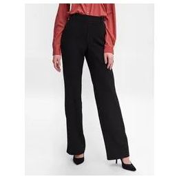 V&eacute;ro Moda Anzughose VERO MODA "VMMAYA MR STRAIGHT SOLID PANT", Damen, Gr. M (38), L&auml;nge 30, schwarz, Web, Obermaterial: 62% Polyester, 33% Viskose, 5% Elasthan, unifarben, normal, Hosen Anzughose
