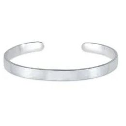 Armband Kuzzoi "Herren Basic Bangle Matt 925 Silber", silber, Armb&auml;nder, Herren, 19cm, ohne Stein, Silber 925 (Sterlingsilber), Armband