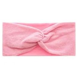 Stirnband Zwillingsherz "Classic", Damen, melange pink, Strick, Kaschmir, M&uuml;tzen Stirnband, Knoten vorn, Cashmere, Feinstrick