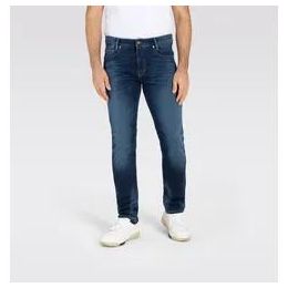 Tapered-fit-Jeans MAC "Jog ́n Jeans", Herren, Gr. 31, L&auml;nge 30, blau (blau light used), Denim/Jeans, Obermaterial: 90% Baumwolle, 8% Polyester, 2% Elasthan, unifarben, regular fit lang, Jeans, im Five-Pocket Style