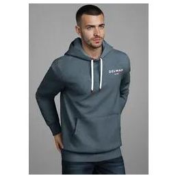 Kapuzensweatshirt DELMAO, Herren, Gr. 4XL, blau (graublau), Sweatware, Obermaterial: 60% Baumwolle, 40% Polyester, Sweatshirts