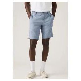 Levi's Chinoshorts LEVI'S "XX CHINO SHORT II", Herren, Gr. 33, N-Gr, kano blau cotton linen, Web, Obermaterial: 64% Baumwolle, 28% Leinen, 6% Elastomultiester, 2% Elasthan, normal knieumspielend, Hosen Chinoshorts, Sommerhose mit Logobadge