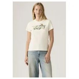 Levi's T-Shirt LEVI'S "LSE THE PERFECT TEE", Damen, Gr. XS (34), daisy bw egret, Jersey, Obermaterial: 100% Baumwolle, bedruckt, figurumspielend h&uuml;ftlang, Rundhals, Shirts T-Shirt, mit Logodruck