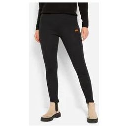 Thermoleggings bonprix, Damen, Gr. 36/38 (S), N-Gr, schwarz, Web, Obermaterial: 85% Polyester, 15% Baumwolle, unifarben, skinny fit lang, Hosen, mit Teddyfutter, aus Polyester und Baumwolle, Skinny Fit