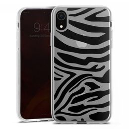 DeinDesign iPhone Xr Handy Silikon H&uuml;lle Case transparent Handyh&uuml;lle Muster Black Silikon Case