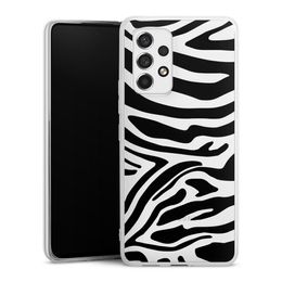 DeinDesign Galaxy A53 5G Handy Silikon H&uuml;lle Case transparent Handyh&uuml;lle Muster Black Silikon Case