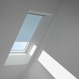Velux Verdunkelungsrollo Himmelblau 4576, C02, GGU,Manuell,Velux,wei&szlig;e Schiene