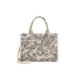 Shopper Tamaris "Shopper TAS Katima", Damen, Gr. B/H/T: 33cm x 25cm x 12cm 0, beige (beige 400), Polyester, Taschen Shopper