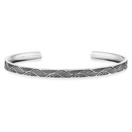 CAI Armband CA&Iuml; "925/- Sterling Silber oxidiert Wellen", wei&szlig;, Armb&auml;nder, Herren, 6,5cm, Silber 925 (Sterlingsilber), gl&auml;nzend, matt, Armband