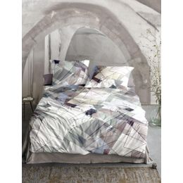 Bettw&auml;sche Irisette "Wave 8889", beige (natur), B/L: 155cm x 220cm, 1 Stk., 1 Stk., Mako-Satin, B/L: 80cm x 80cm, 2 Stk., Mako-Satin, Obermaterial: 100% Baumwolle, Bettw&auml;sche, Bettw&auml;sche, anschmiegsam und atmungsaktiv